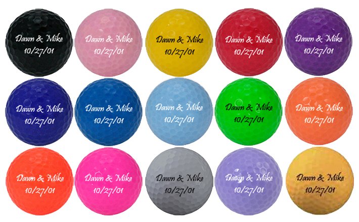 Personalized Wedding Golf Balls - Fast! | pargolf.com